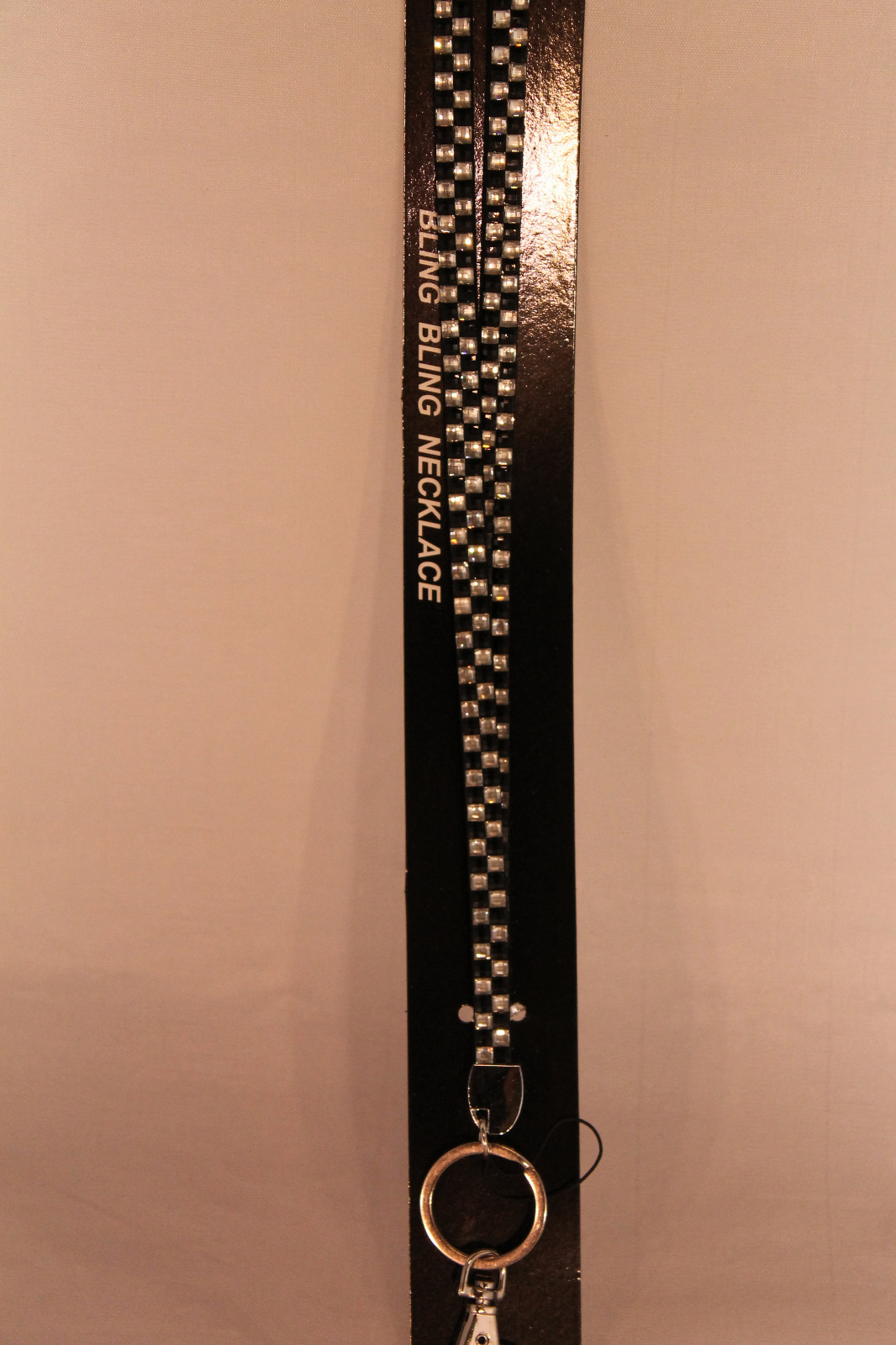 Rhinestone Bling Bling Lanyard with Keychain, Hook, & Loop Tie choose ...