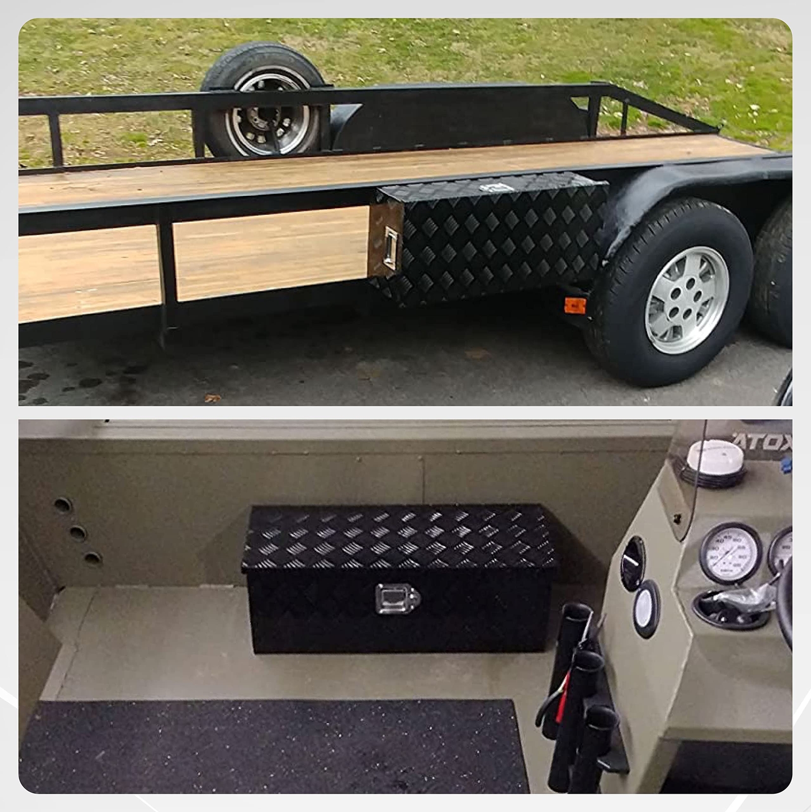 Heavy Duty Tool Box Under body Bed Trailer RV Truck Storage w/ Lock ...