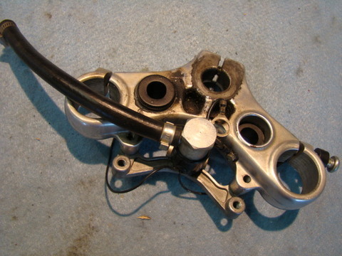 Harley 39mm FXR triple tree + FXRS FXRT front end air suspension ...