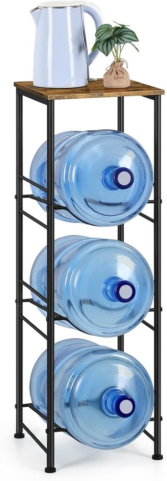 5 Gallon Water Bottle Jug Holder 3-Tier Water Bottle Holder Organizer W ...