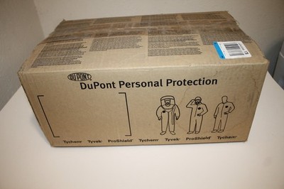 DUPONT Disposable Coveralls 25pk Size Large, 1.2 oz, Tyvek ...