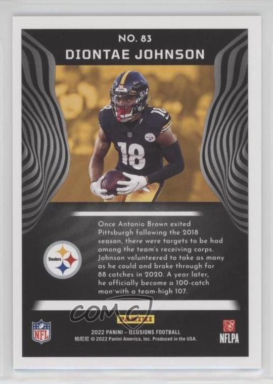 2022 Panini Illusions Trophy Collection Pink /399 Diontae Johnson #83 ...