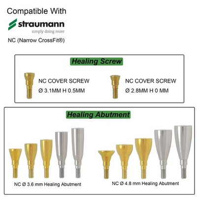 US Dental NC Healing Abutment&Healing Screw Fit Straumann ITI BL/BLT | eBay