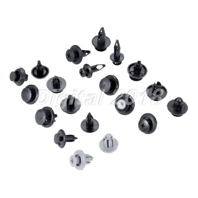 100x Mixed Trunk Screw Rivets Set Auto Car Bumper Fender Fastener ...