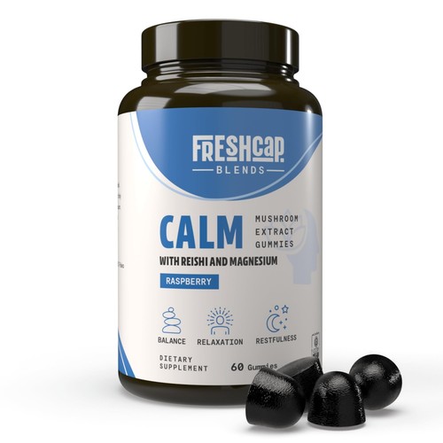 FreshCap Calm Blend Mushroom Extract Gummies | eBay