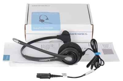 Plantronics SupraPlus HW251N Mono Headband Noise Canceling Telephone QD ...