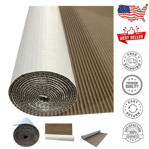Durable 12ft x 36" B-Flute Cardboard Roll - Perfect for Shipping and ...