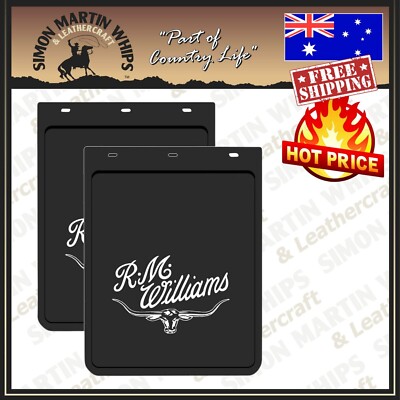 RM Williams Mudflaps PAIR Genuine RMW 28cm x 36cm Medium Australian ...
