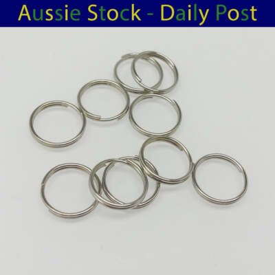 Split Key Rings Small Keyrings Rhodium Keys Double Loops 200pcs 8mm ...
