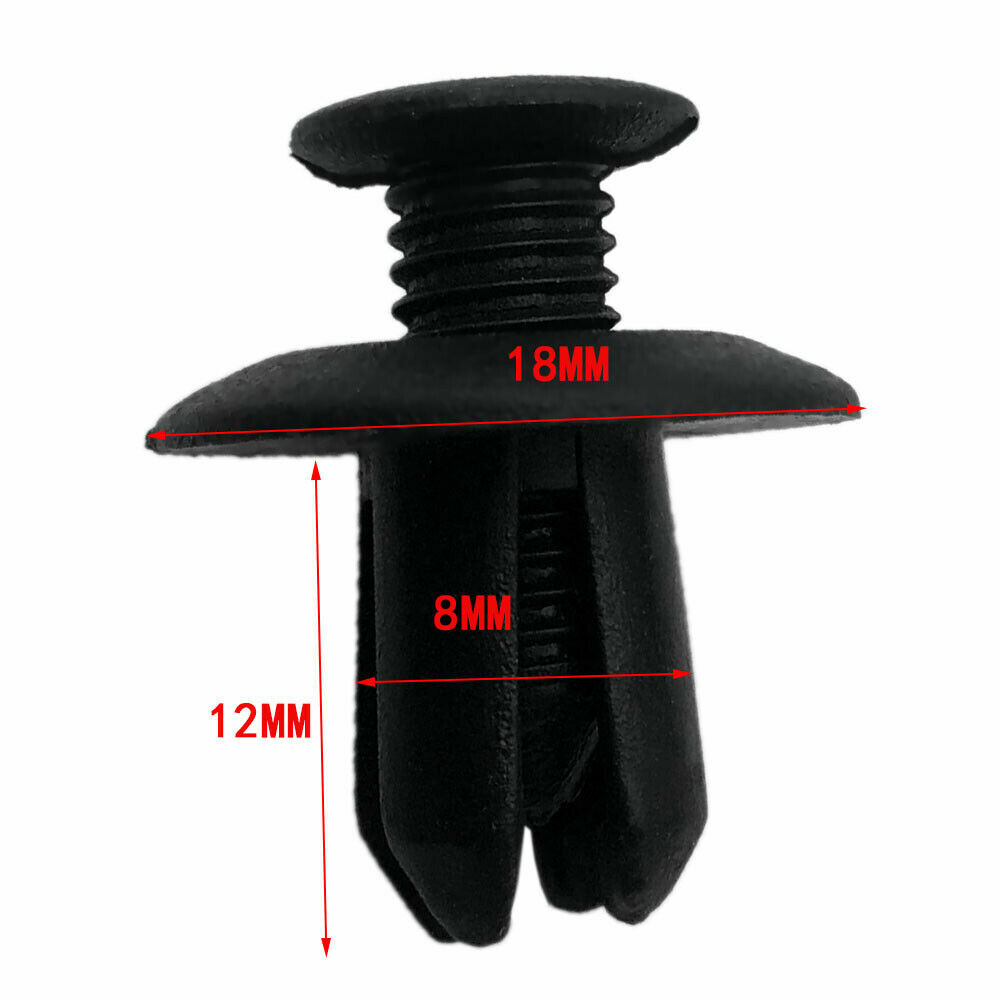 25 Bumper Retainers Fender Liner Clip Hood Rivets Trim Fasteners for ...