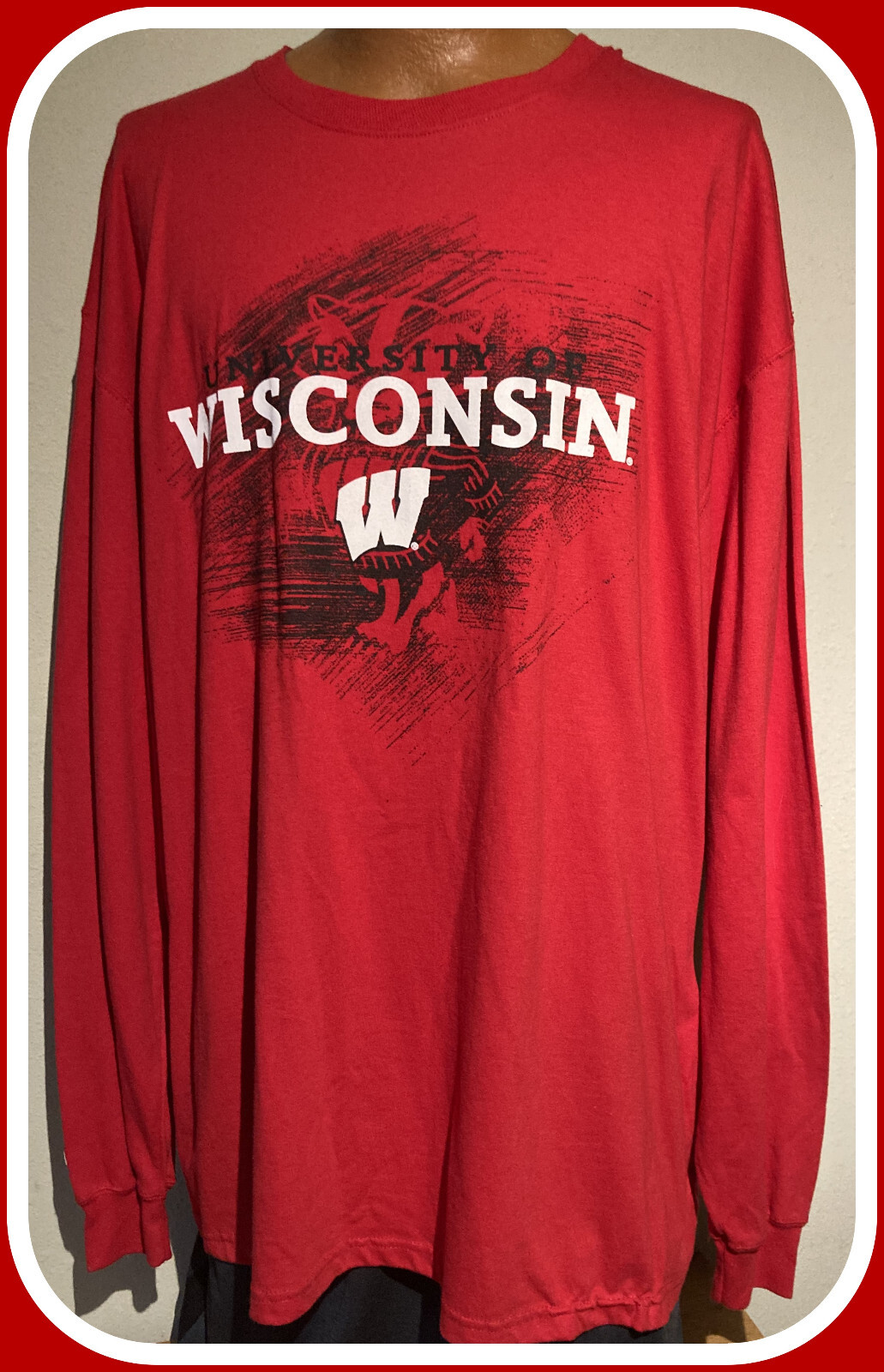UNIVERSITY OF WISCONSIN JANSPORT LONG SLEEVE PULLOVER TSHIRT ADULT ...