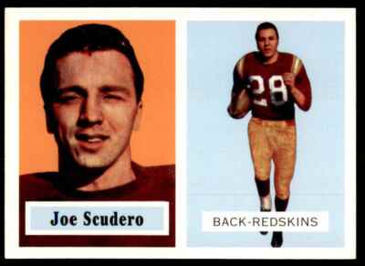 1957 TOPPS ARCHIVES JOE SCUDERO WASHINGTON REDSKINS #98 | eBay