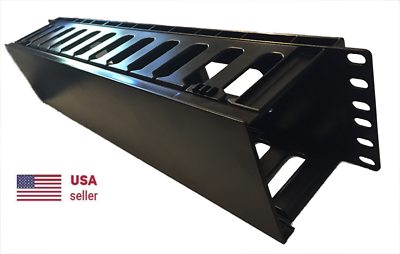 2U 2RU Horizontal Wire Manager with Cover ABS Plastic - USA Seller | eBay