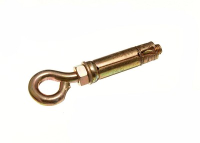 NEW 2 X Closed Hook Eye Expanding Shield Masonry Anchor Bolts 8mm Yzp ...