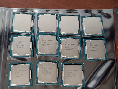 Intel i5 7th gen. LOT of 17 CPUs; i5-7500 (x6) & i5-7600 (x11) | eBay