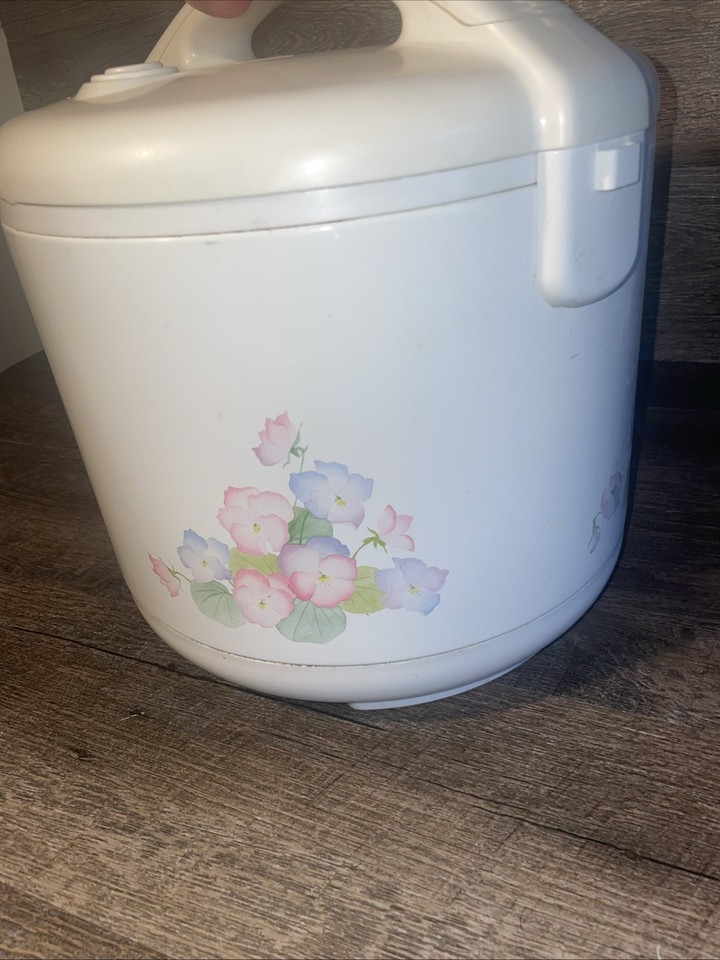 Tiger JNP-1800-FL 10-Cup Rice Cooker and Warmer, Floral White | eBay