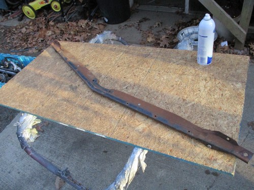 1967 67 CHEVELLE SS 396 Upper Radiator Support Bar Grill Brace Bracket ...