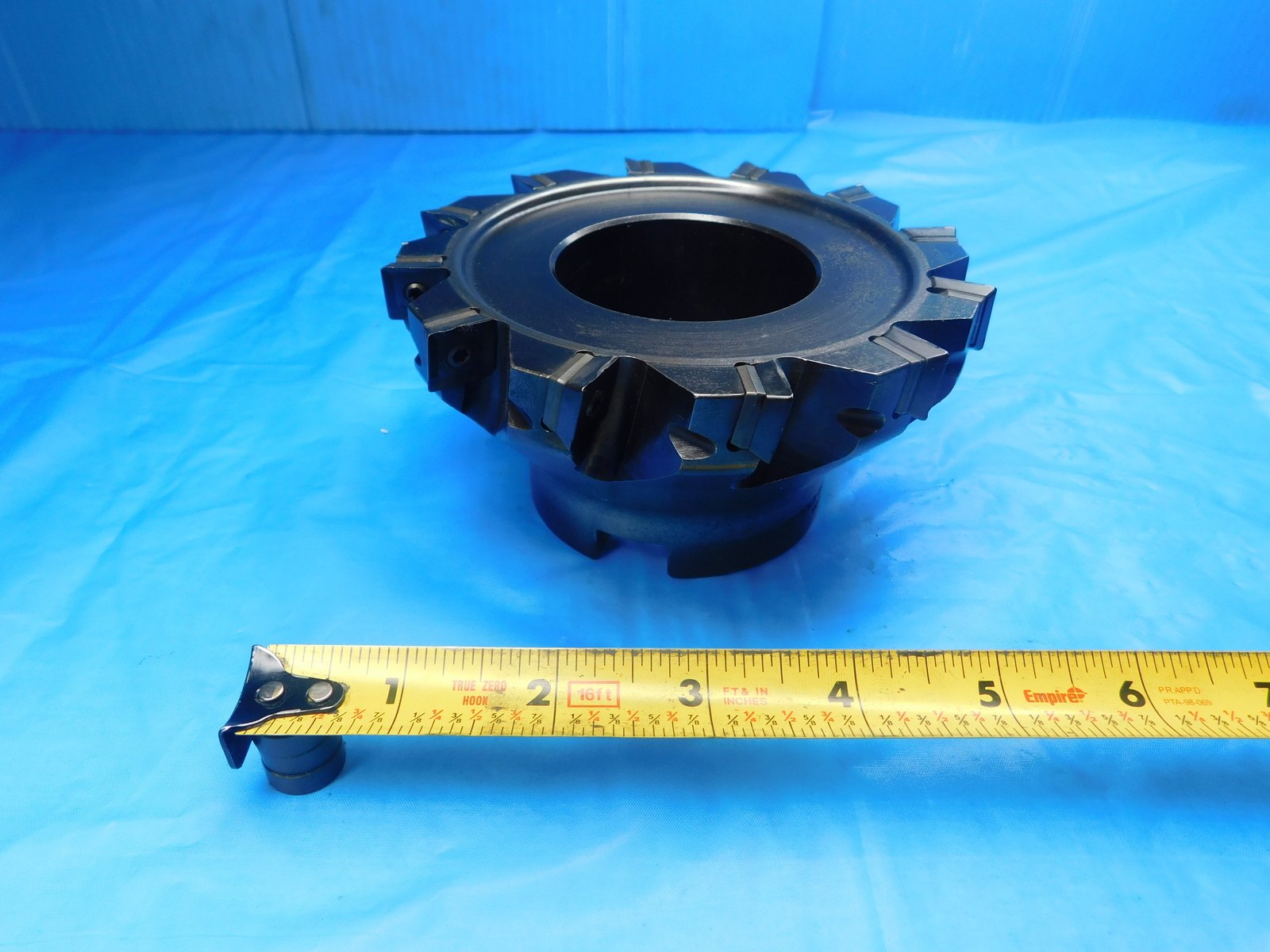 SANDVIK 127mm O.D. FACE MILL 1 1/2 PILOT 5/8 KEY 12 INSERTS RA290 ...