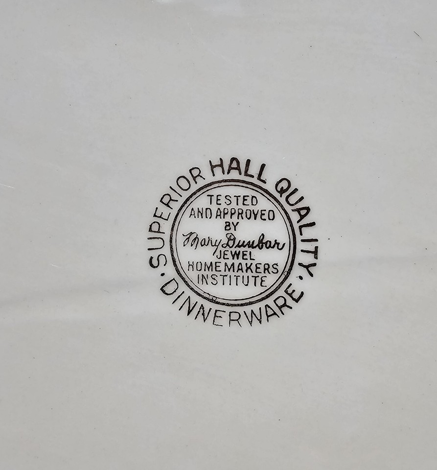 Vintage Jewel Tea Autumn Leaf Large Oval Serving Platter Superior Hall ...