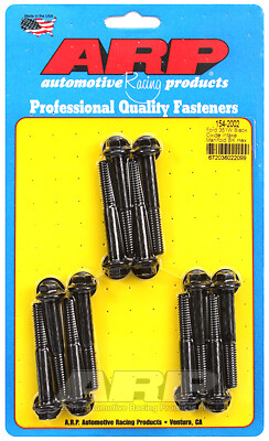 ARP-154-2002 ARP Bolts, Intake Manifold, Hex Head, Chromoly, Black ...