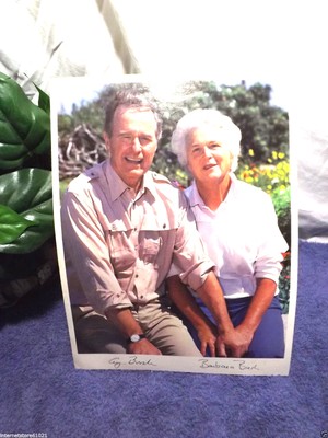 George Bush Barbara Bush Photo Signature copies (11" x 8 1/2") | eBay