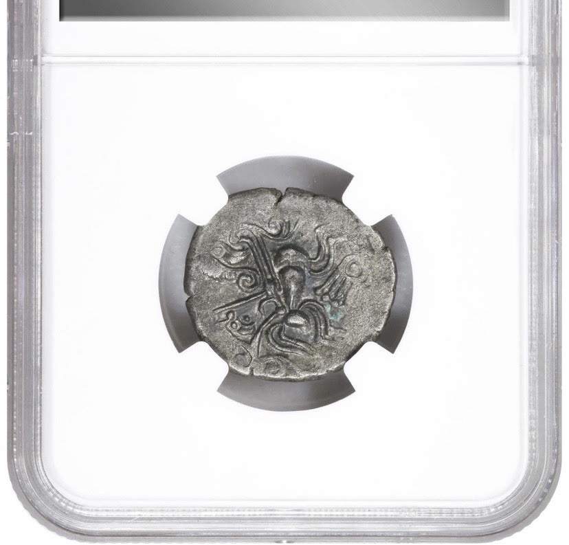 GAUL CORIOSOLITES Ancient France 100-50 BC Celtic Silver Bi Stater Coin ...