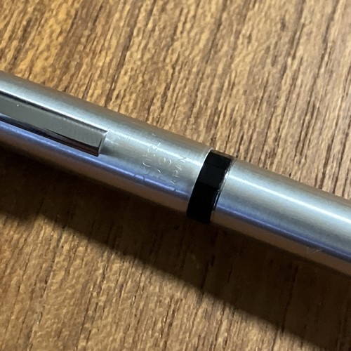 Pentel R3 Silver Anodized Pen Japan Black Ink Working | eBay