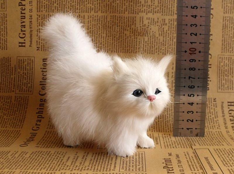 Simulation Stuffed Cat Cute Plush Animal Cat Dolls Toys decoration ...