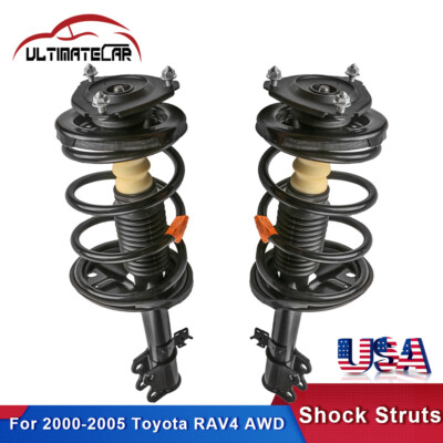 Set 2 Front Shocks Struts Absorbers w/ Coil Spring For 2000-2005 Toyota ...