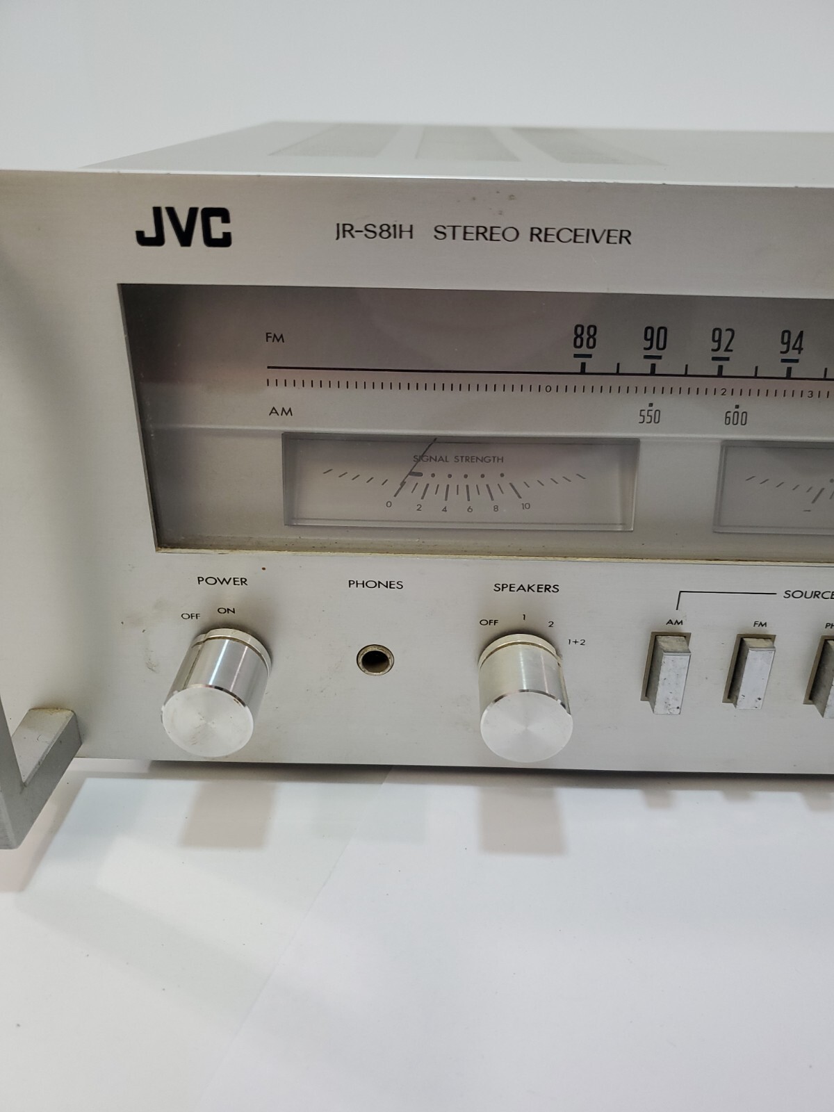 JVC Model JR-S81H Vintage 1977 Stereo Receiver Big Face Silver Tested N ...