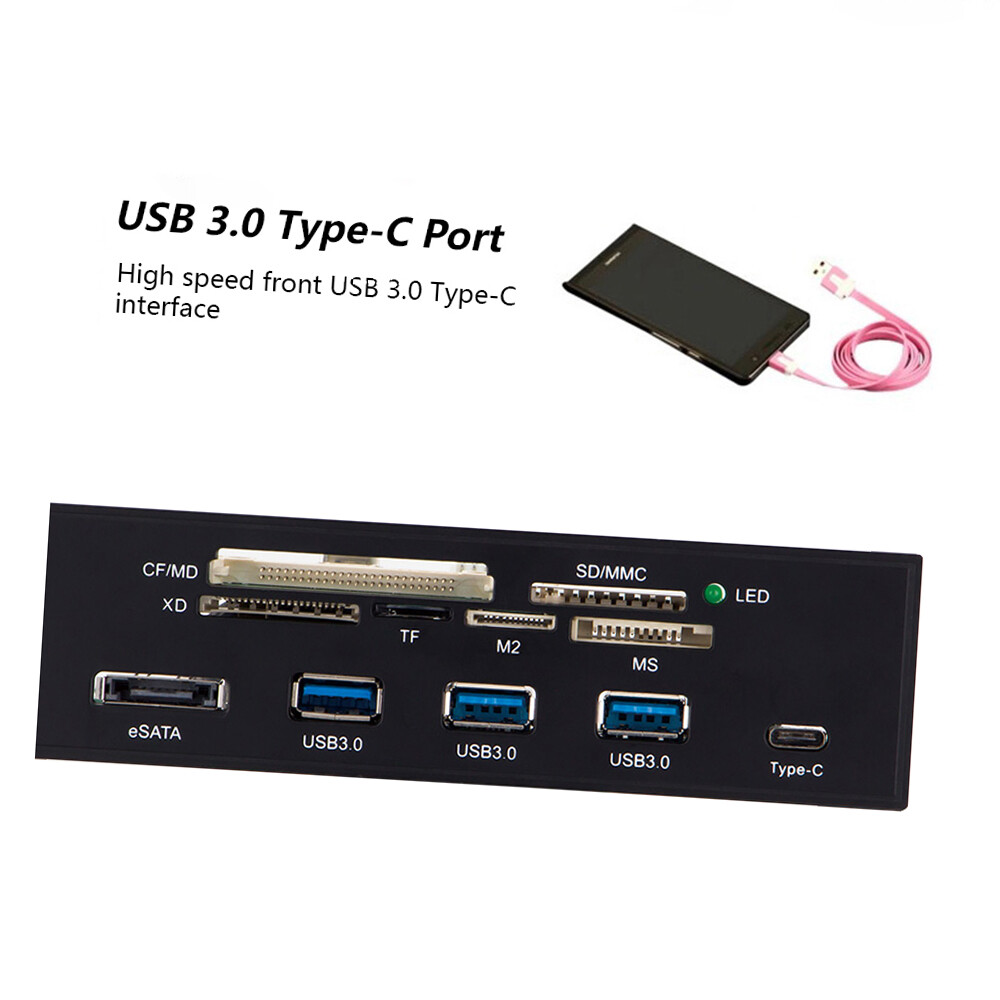 Front Audio And ESATA Panel PC Front Panel With Multi-Card Reader, USB ...