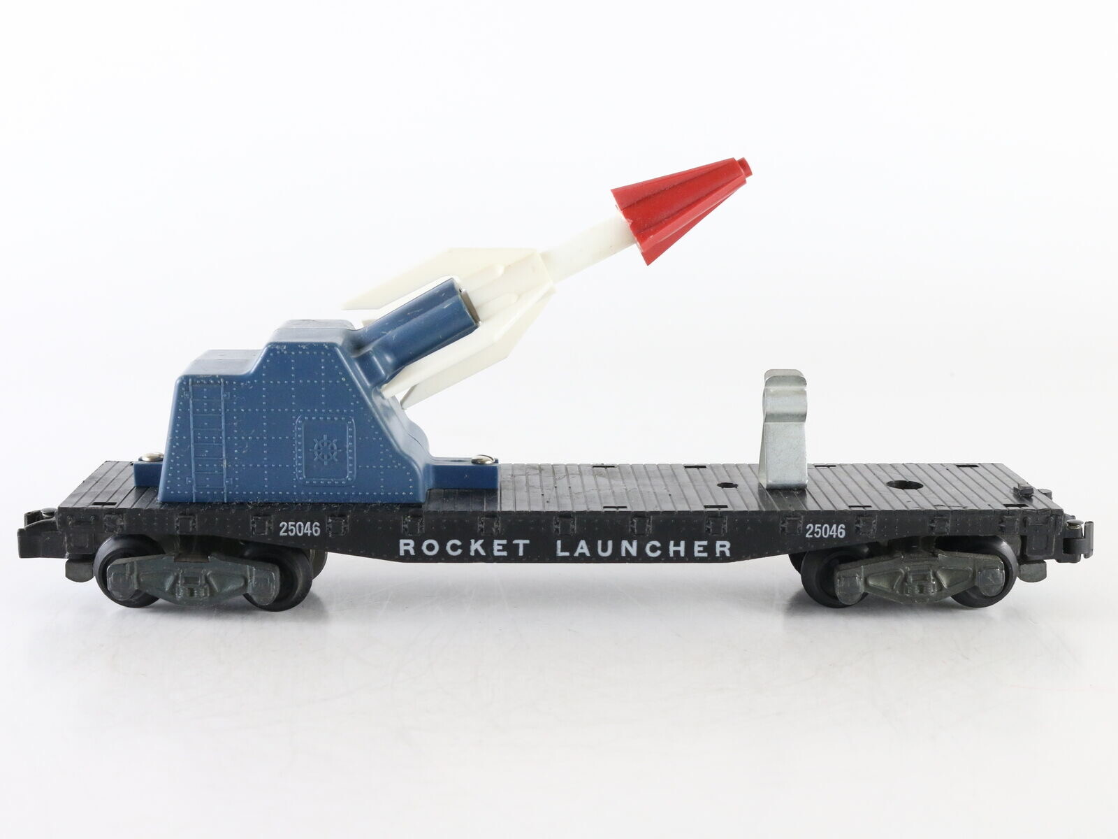 American Flyer S 25046 Rocket Launcher Black Flatcar WORKING MACHANISM ...