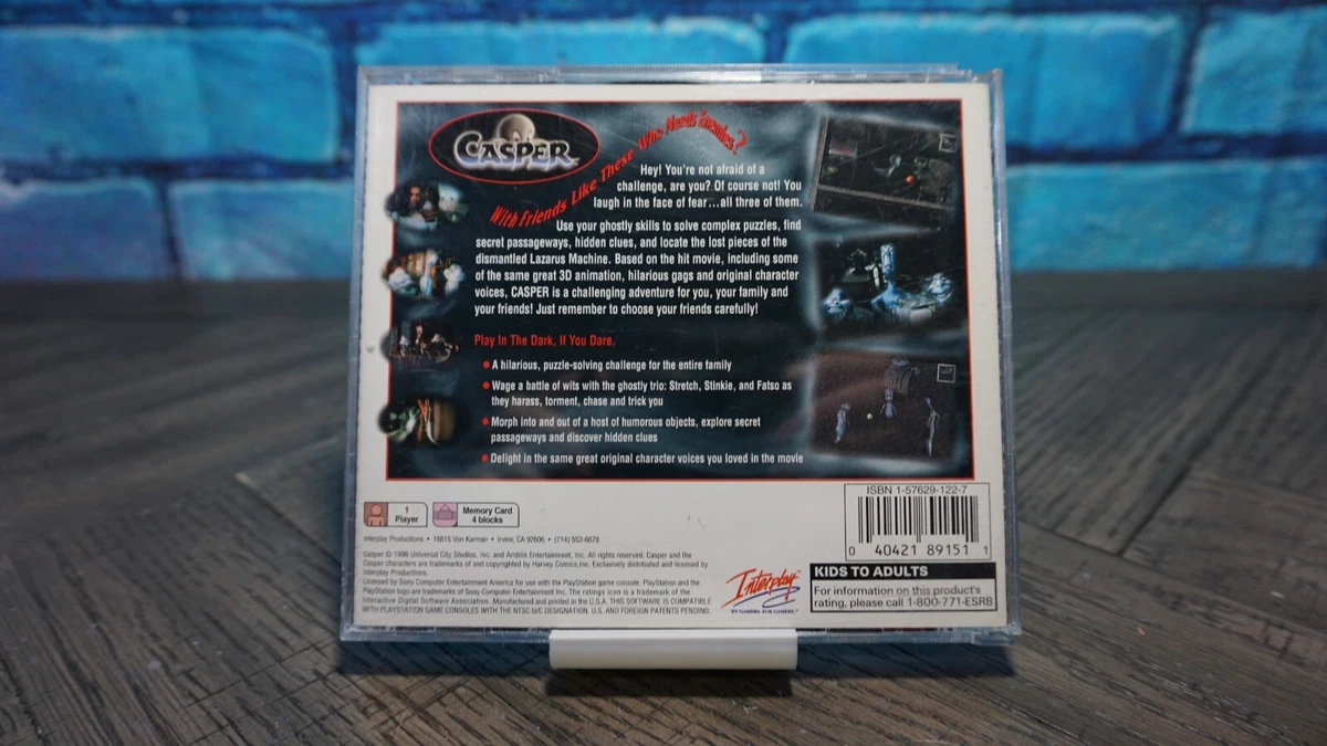 Casper 1996 Playstation Game