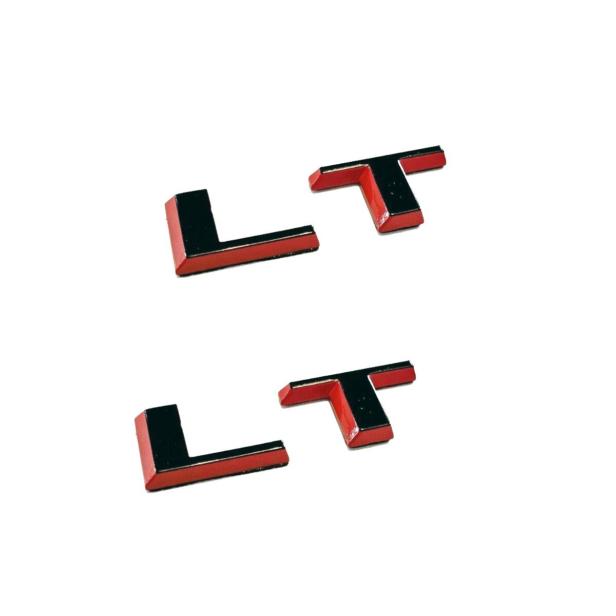 2X LT Emblem Letters Badge 3D Nameplate 2019+ Black Red Trim | eBay