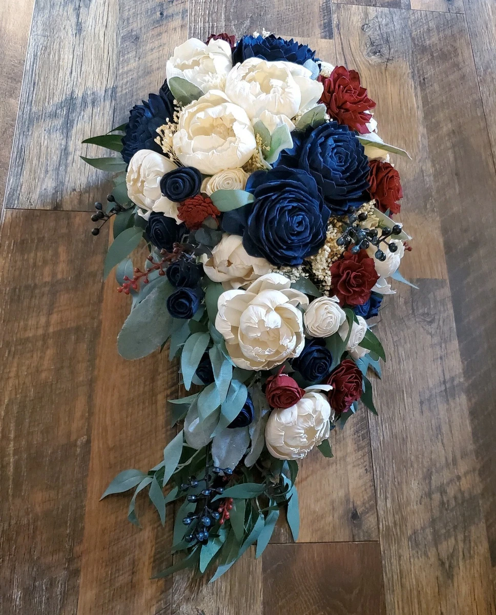 Navy Blue Flowers For Weddings