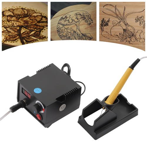 110V Wood Burning Pen Tool Multifunction Craft Pyrography Machine ...