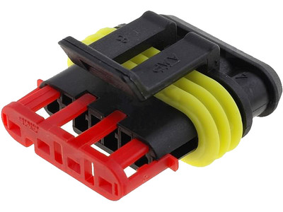 HOUSING CONNECTOR SUPERSEAL MALE 4 WAY SEALED TYCO 282088-1 PRICE FOR 1 ...