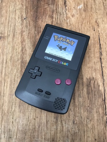 Nintendo GameBoy Color Colour Game Boy Black DMG Look BACKLIT Gaming ...