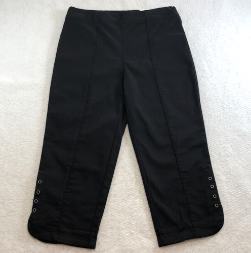 Intro Love The Fit Womens Capri Pants Sz 8 Black Stretch High Rise ...