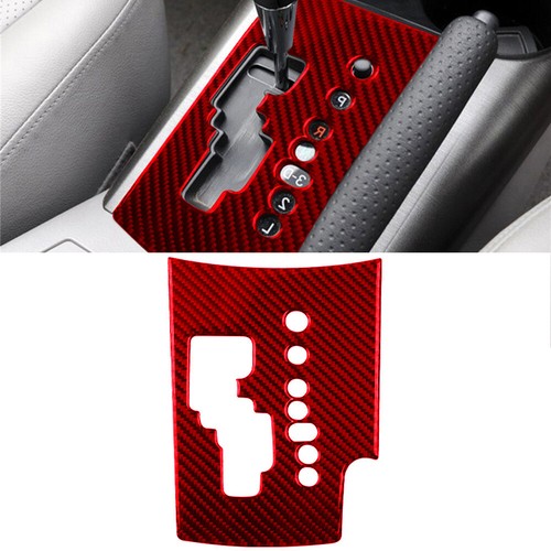 1pcs Red Carbon Fiber Gear Shift Panel Sticker Trim For Toyota RAV 4 ...