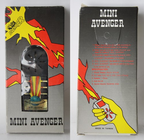 RARE VINTAGE 80'S ECHO KILLER MINI AVENGER GUN SOUNDS KEY CHAIN TAIWAN ...