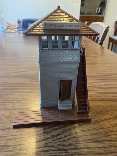 Vtg Plasticville Railroad Switch Tower O S Gauge Building READ | eBay