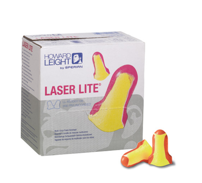 Howard Leight LL1 Laser Lite Foam Uncorded Ear Plugs Orange / Yellow ...