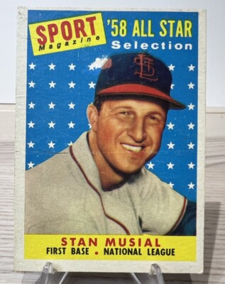 1958 Topps All Star Stan Musial #476 HOF St Louis Cardinals 🔥🔥 | eBay