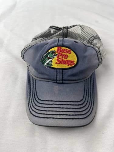 Bass Pro Shops Trucker Hat Baseball Cap Gray Mesh Fishing Hunting | eBay