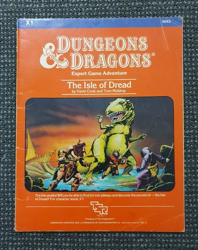 🔶️TSR 1983 DUNGEONS & DRAGONS EXPERT ISLE OF DREAD D&D RETRO VINTAGE ...