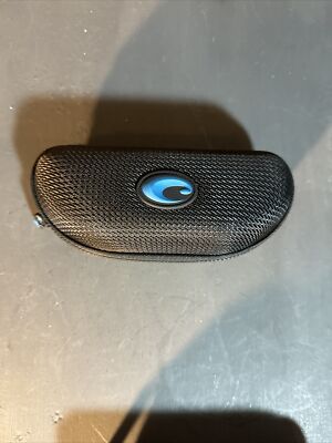 Costa Del Mar Zippered Sunglass Hard Case Clamshell Glasses Black CASE ...