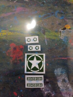 Dinky 669 U.S MILITARY JEEP Reproduction Stickers | eBay