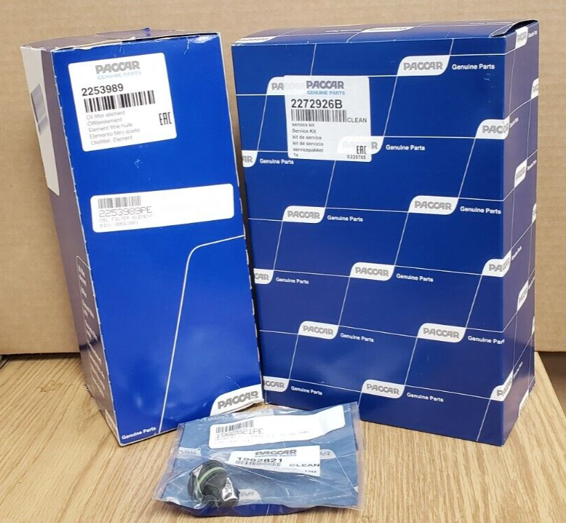 NEW PACCAR ESI MX-13 EPA 21 ENGINE OIL, DUAL FUEL FILTERS SERVICE KIT ...