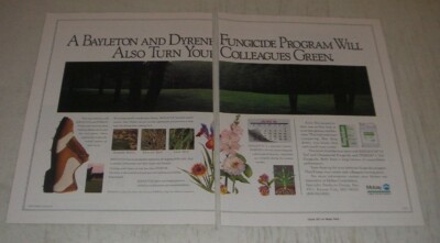 1991 Mobay Bayleton 25 and Dyrene 4 Turf Fungicide Ad | eBay